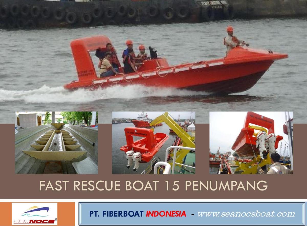 Fast Rescue Boat (Skoci Cepat) 15 Penumpang – PT. FIBERBOAT INDONESIA